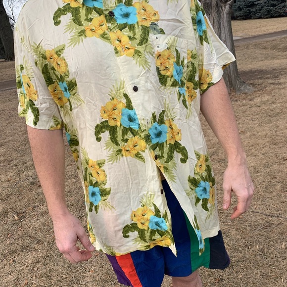 Steve & Barry's | Shirts | New Steve And Barrys Hawaiian Button Down ...